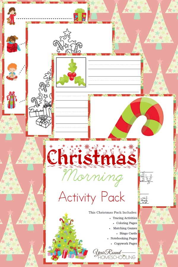 Christmas Morning Activity Pack - Year Round Homeschooling
