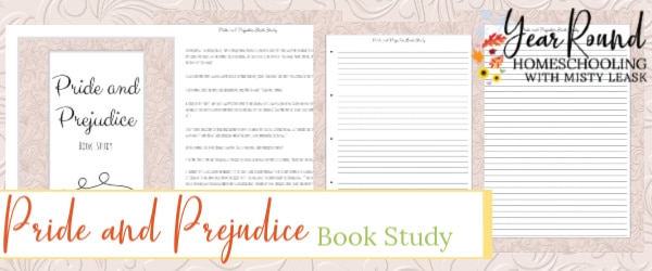 Pride and Prejudice Book Study - Year Round Homeschooling
