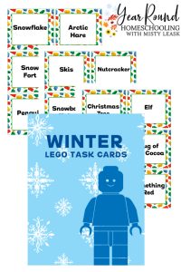 Winter Lego Task Cards - Year Round Homeschooling