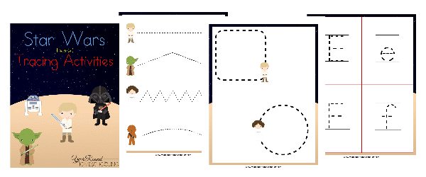 Star Wars Tracing Activities - Year Round Homeschooling