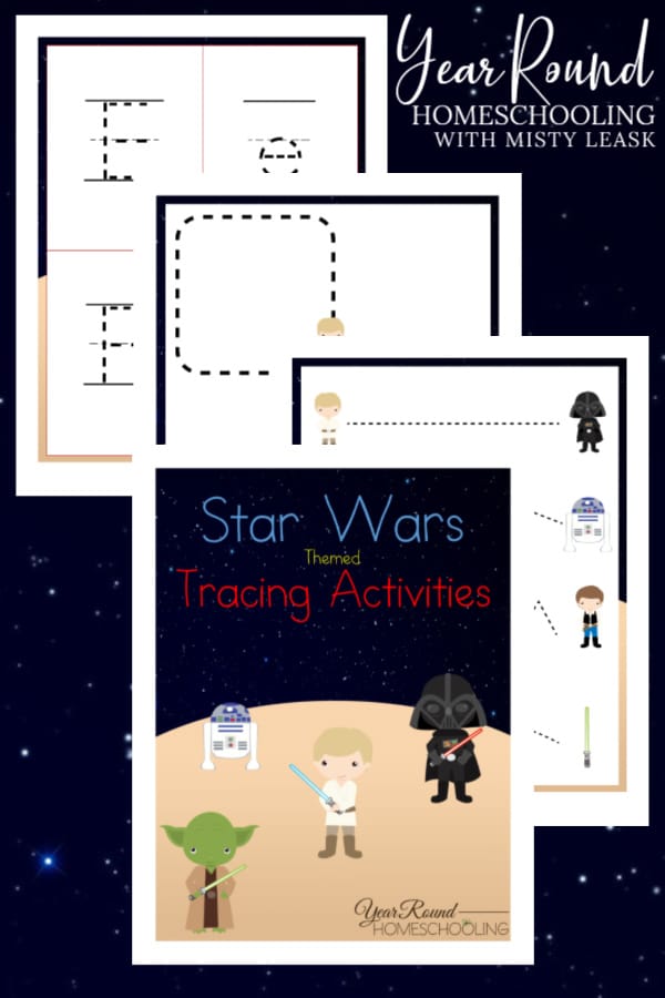 Star Wars Tracing Activities - Year Round Homeschooling