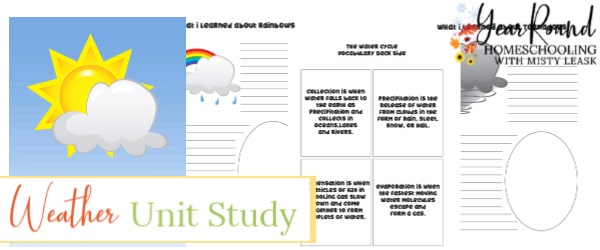 Weather Unit Study - By Year Round Homeschooling - Year Round Homeschooling