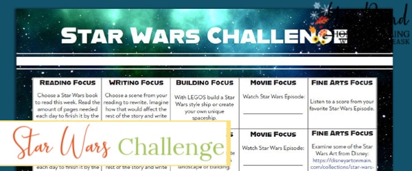 Star Wars Challenge - Year Round Homeschooling