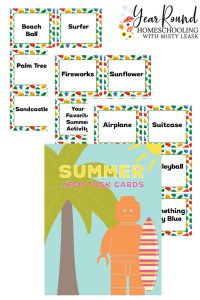 Summer Lego Task Cards - Year Round Homeschooling