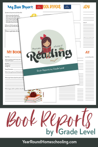 Book Reports by Grade Level - Year Round Homeschooling