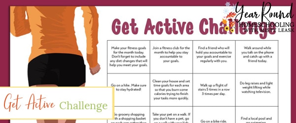 Get Active Challenge - Year Round Homeschooling