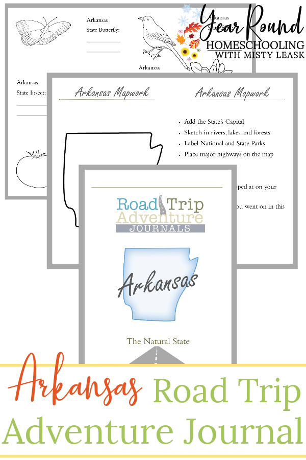 Arkansas Road Trip Journal - Year Round Homeschooling