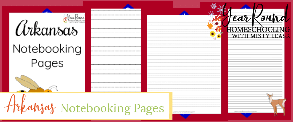 Arkansas Notebooking Pages - Year Round Homeschooling