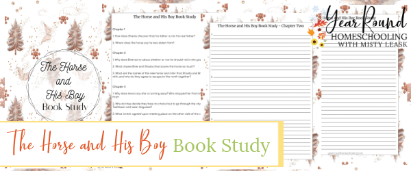 The Horse and His Boy Book Study - Year Round Homeschooling