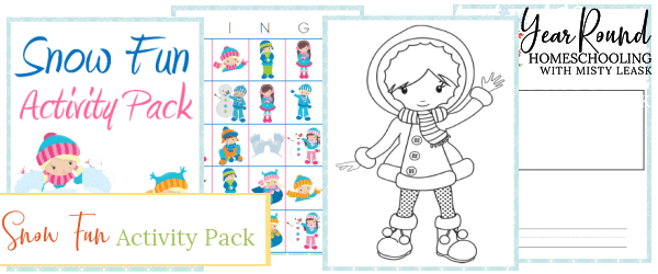 Snow Fun Pack - Year Round Homeschooling