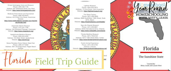 Florida Field Trip Guide - Year Round Homeschooling