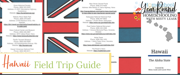 Hawaii Field Trip Guide - Year Round Homeschooling