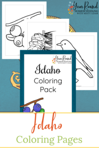 Idaho Coloring Pages - Year Round Homeschooling