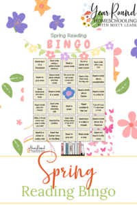 Spring Reading Bingo - Year Round Homeschooling