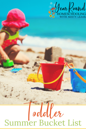 Toddler Summer Bucket List - Year Round Homeschooling