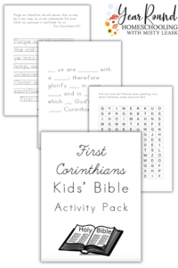 1st Corinthians Kids' Bible Activity Pack - Year Round Homeschooling