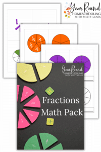 Fractions Math Pack - Year Round Homeschooling