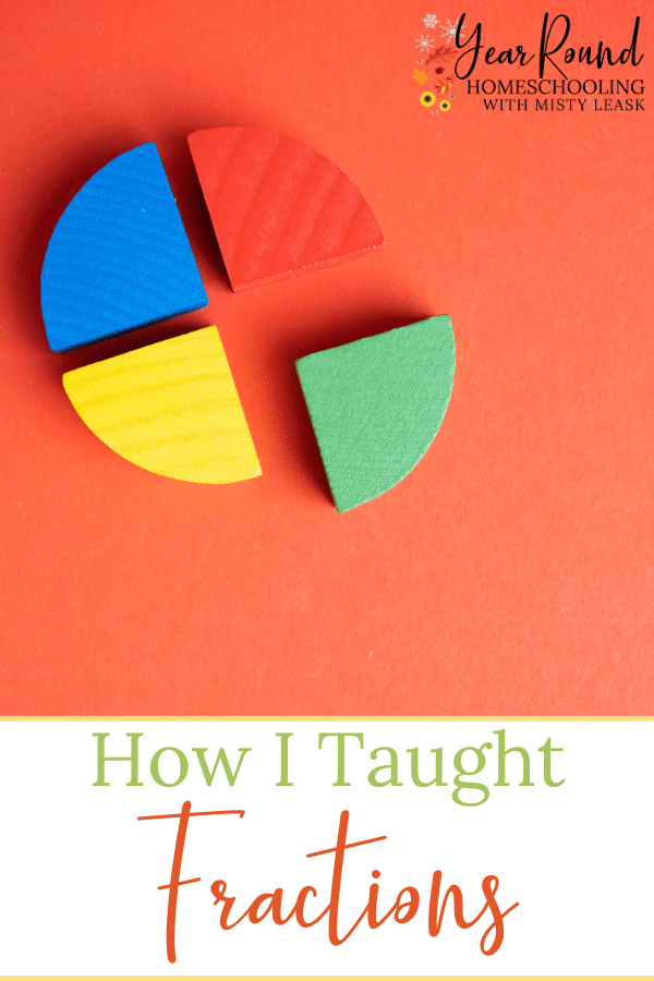 How I Taught Fractions in Our Homeschool - Year Round Homeschooling